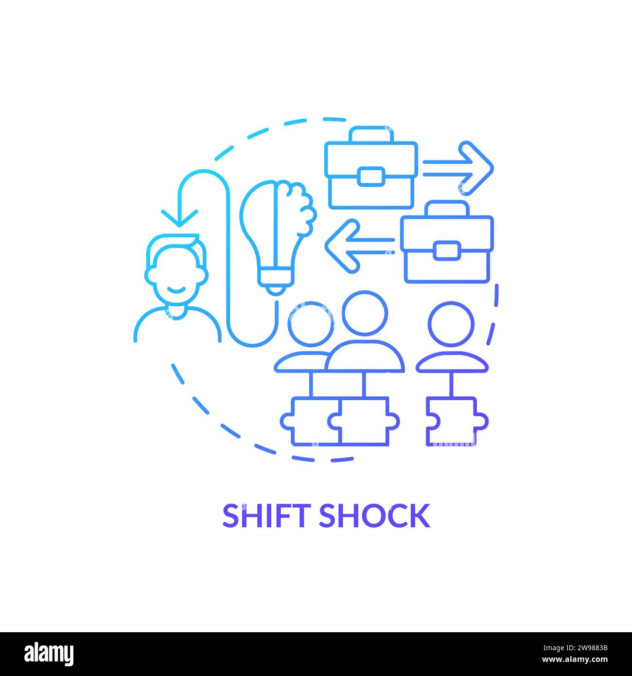 Thin line simple gradient shift shock icon concept Stock Vector Image ... Thin line simple gradient shift shock icon concept Stock Vector Image ...