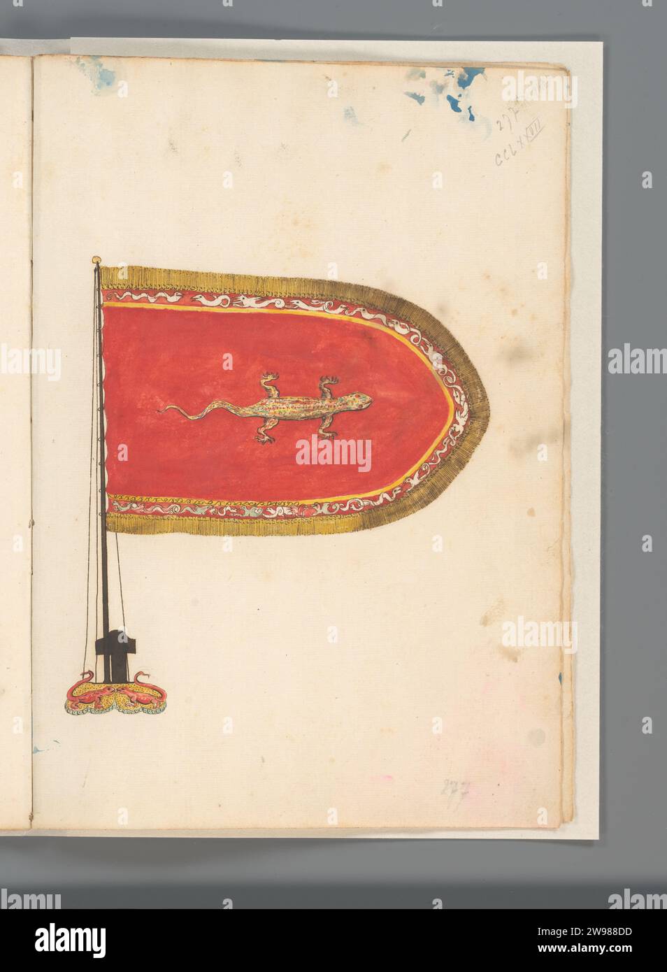 Flag of an Islamic country, Anonymous, 1667 - 1670 drawing Flag of an ...