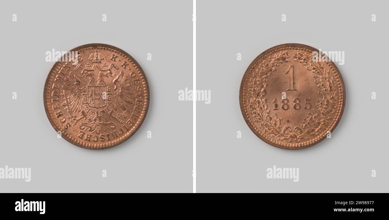 Kreuzer from the Empire Austria of Franz Joseph, 1885 ,, 1885 coin ...