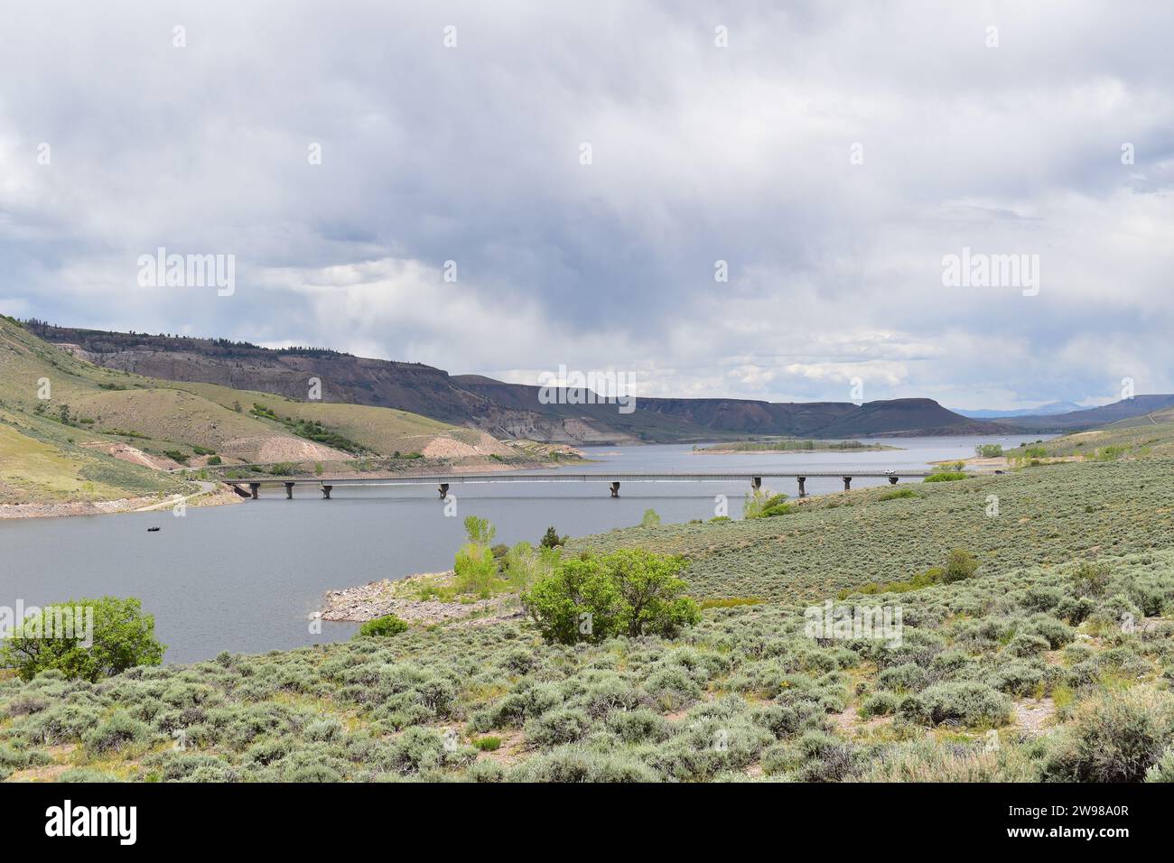 Route 50 bridge crossing the Gunnison River in Curecanti National ...