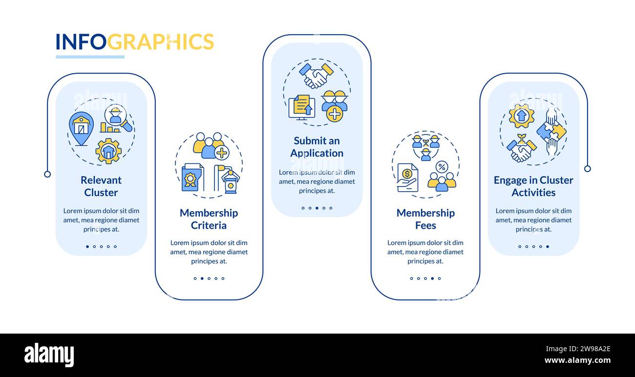 Colorful agricultural clusters layout with line icons Stock Vector ...