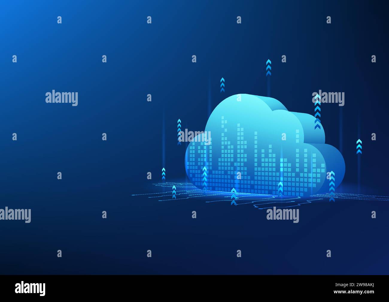 Cloud technology A cloud that stores information in the system and ...