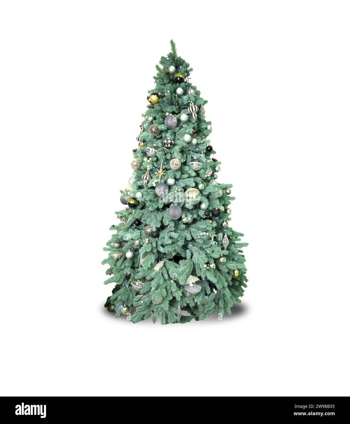 Christmas tree toys golden star Cut Out Stock Images & Pictures - Alamy