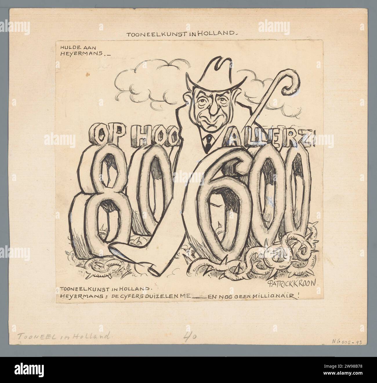 Success of Herman Heijermans, Patricq Kroon, 1900 - 1924 drawing ...