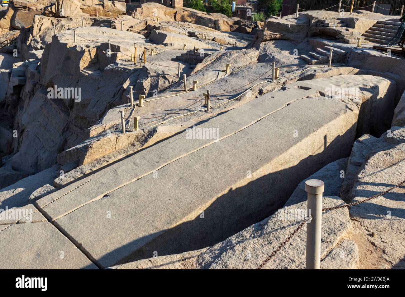 Unfinished obelisk, rose granite, quarry, Aswan, Egypt, North Africa Stock Photo - Alamy