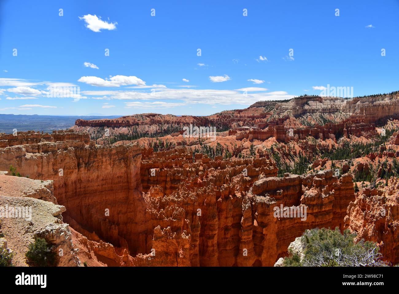 View of the beautiful red sandstone scenery and jagged peaks on the ...