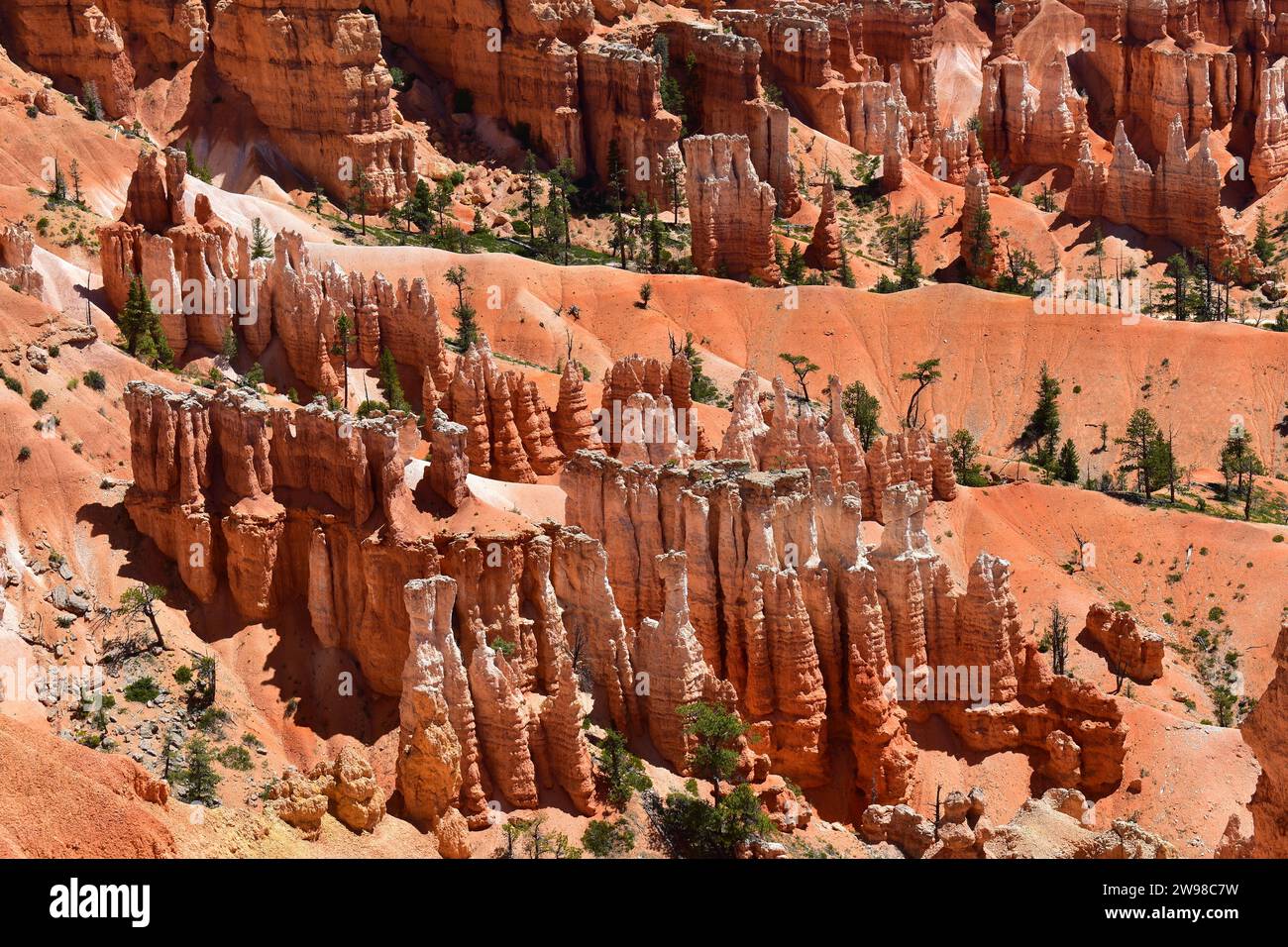 View of the beautiful red sandstone scenery and jagged peaks on the ...