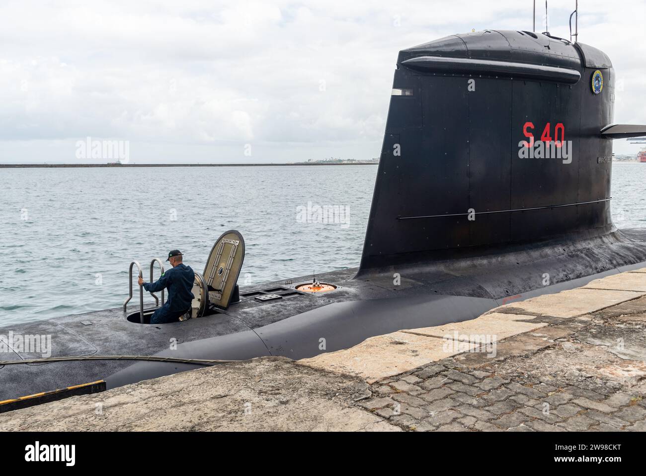 Salvador, Bahia, Brazil - October 08, 2023: Side view of part of the ...