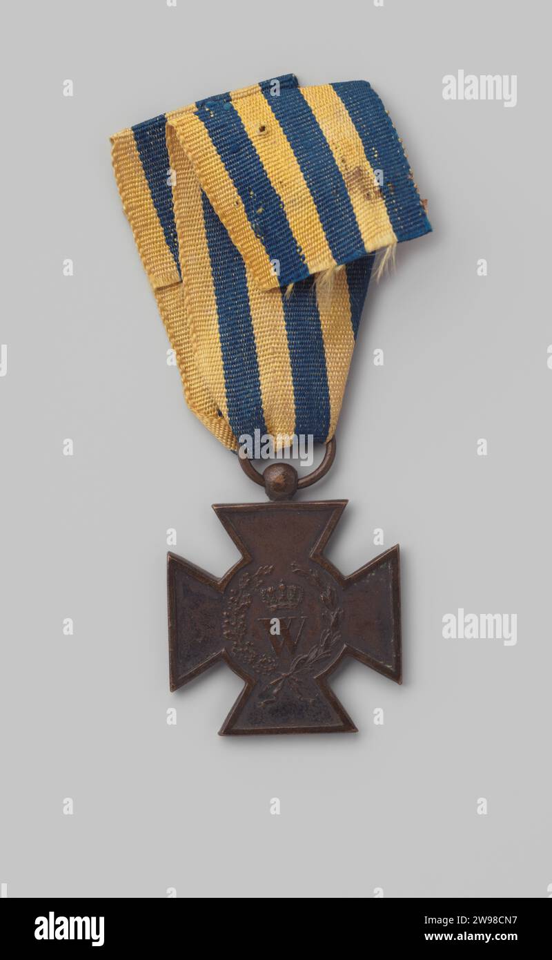 Metal Cross 1830-1831 with blue-yellow ribbon, after 1832 Metal Cross ...