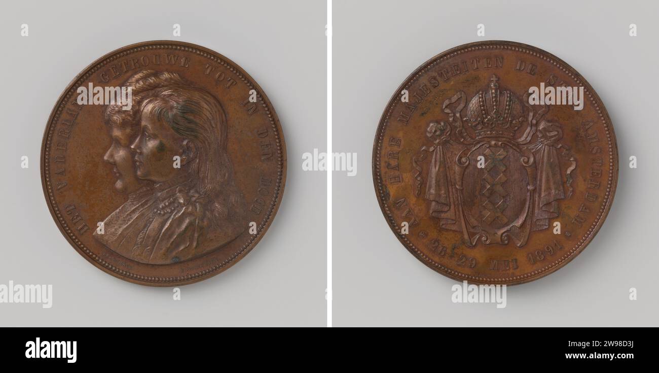 Visit by Emma and Wilhelmina, Queen Regentesse and Queen of the ...