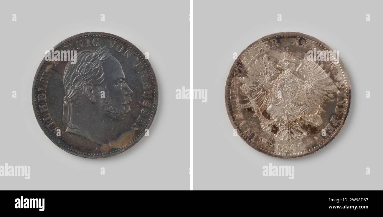Siegesthaler from Prussia by Friedrich Wilhelm IV, 1866 ,, 1866 coin ...