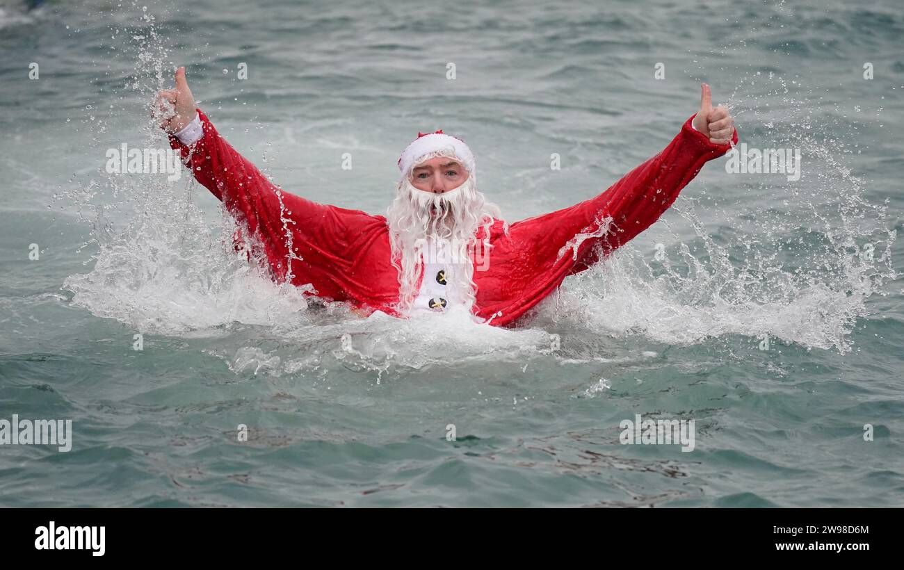 Patrick Corkery dressed as Santa taking part in the annual Christmas ...