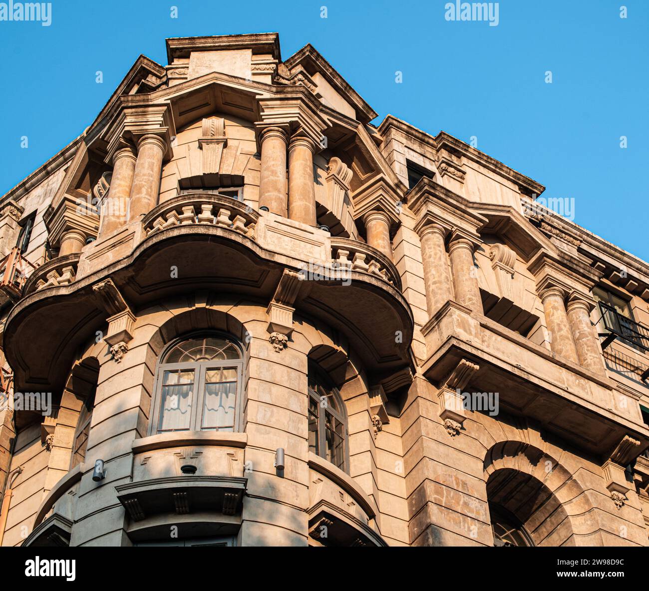 A beautiful shot of centennial historical architecture in Wuhan, China ...
