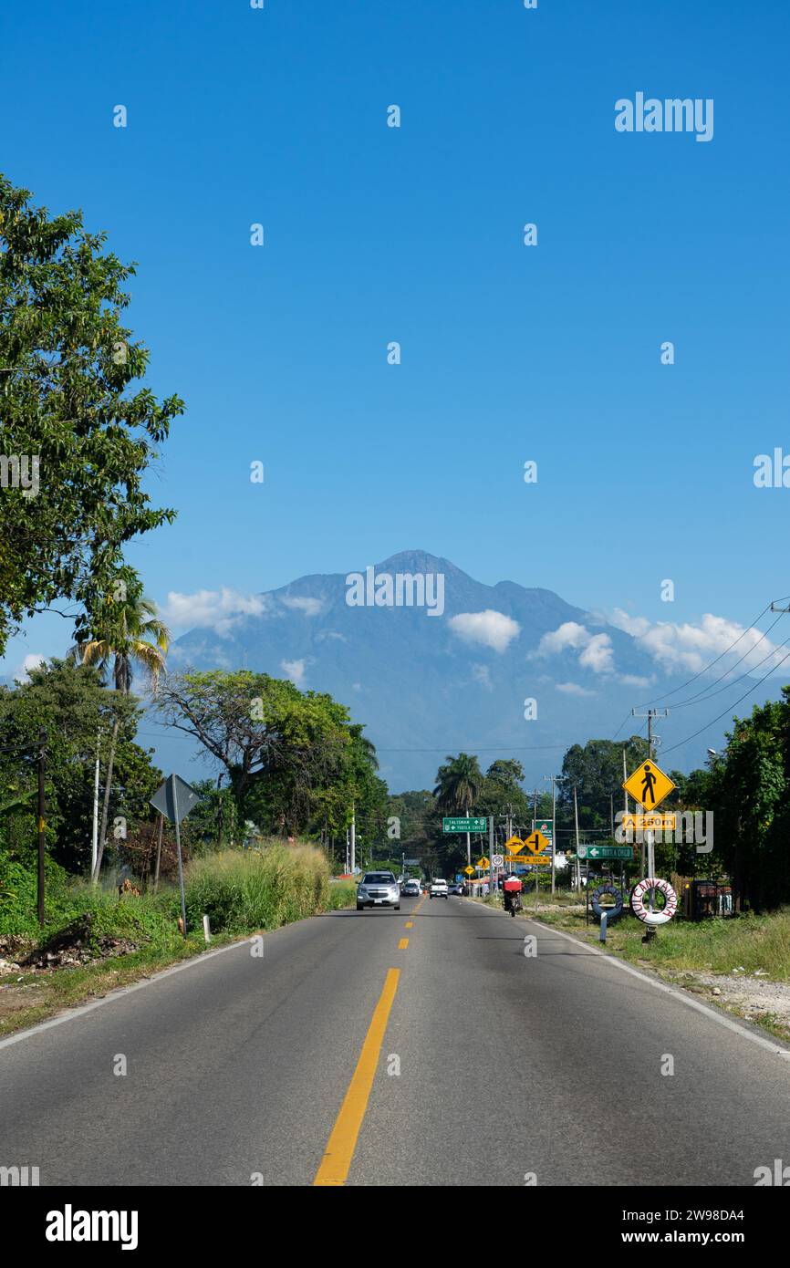 Tacana Volcano view from Chiapas Stock Photo - Alamy