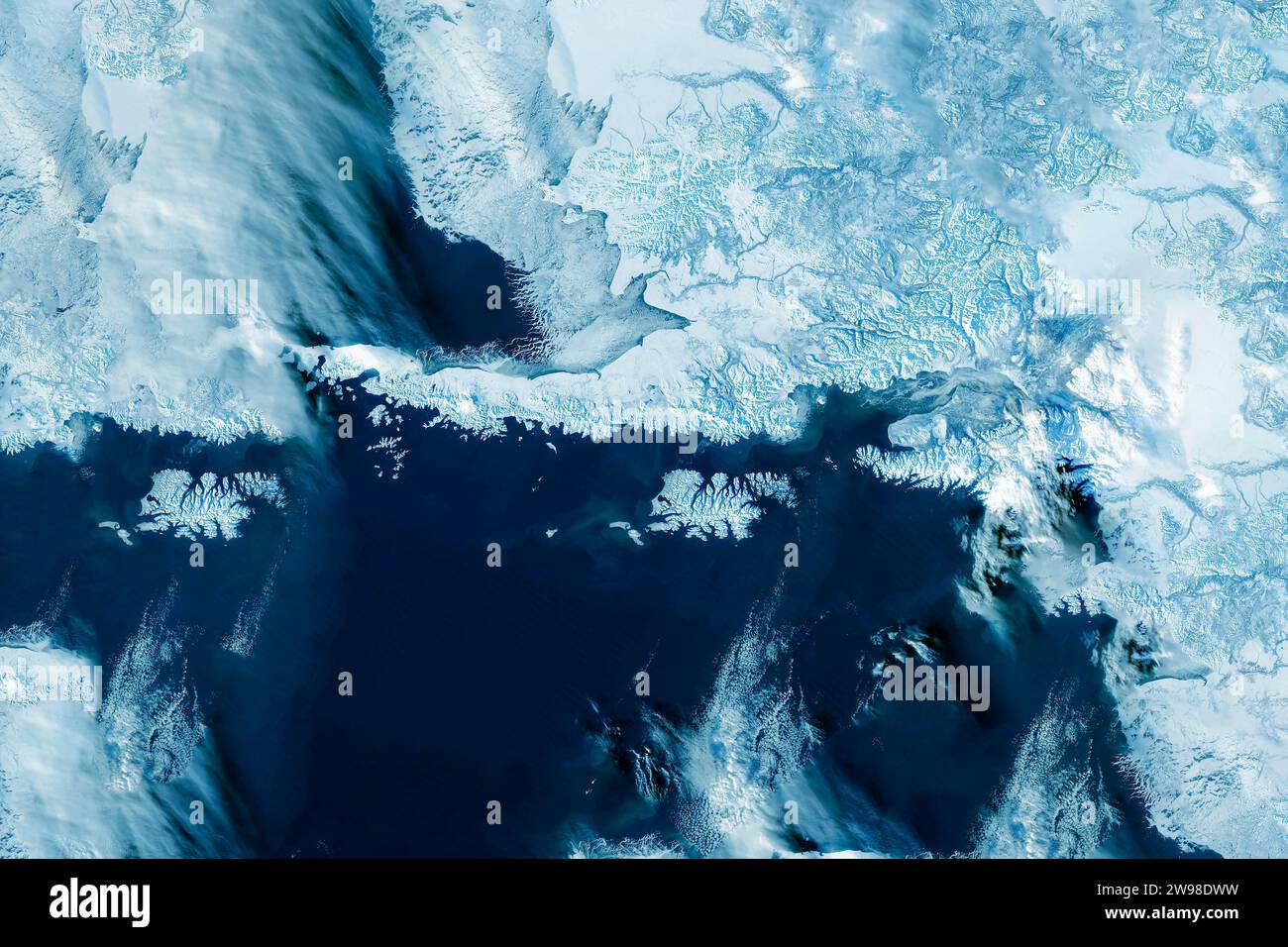 Antarctica from space. Elements of this image furnished by NASA Stock ...