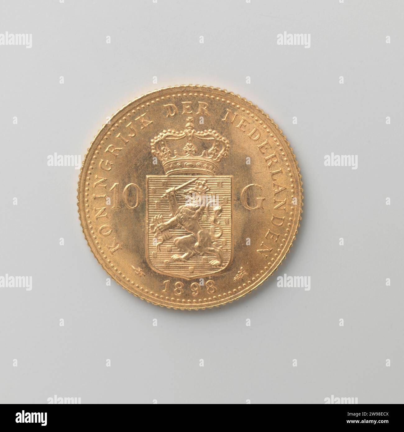 Dutch 10 guilders, 1898, Wilhelmina (Queen of the Netherlands), 1898 ...