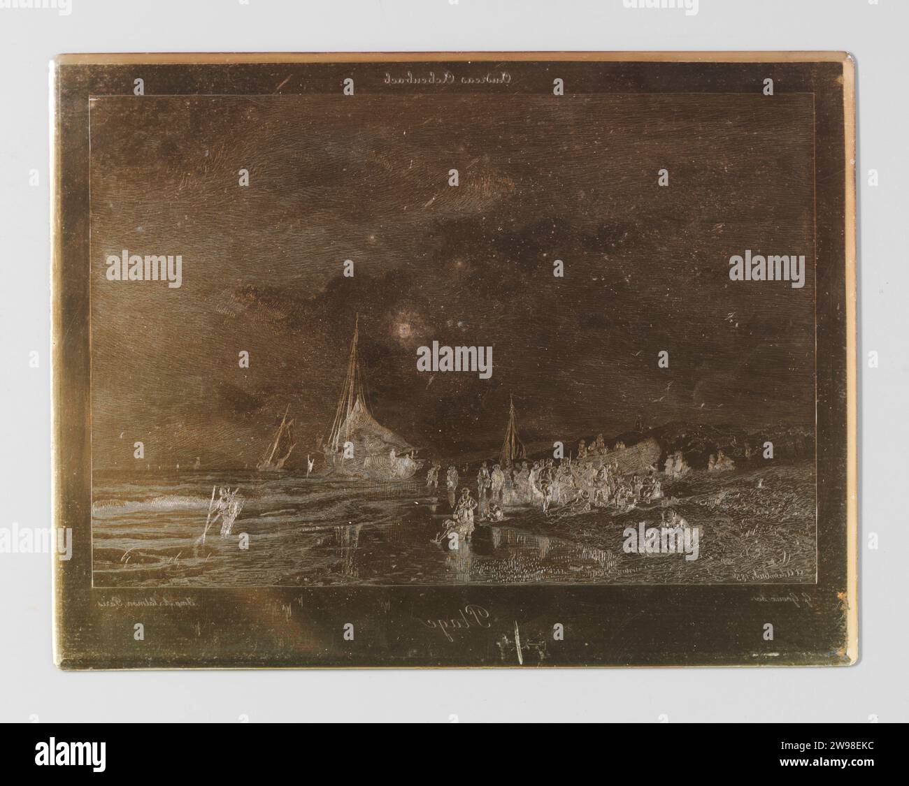 Beach, 1863 - 1880 Paris steel (alloy) etching Stock Photo - Alamy