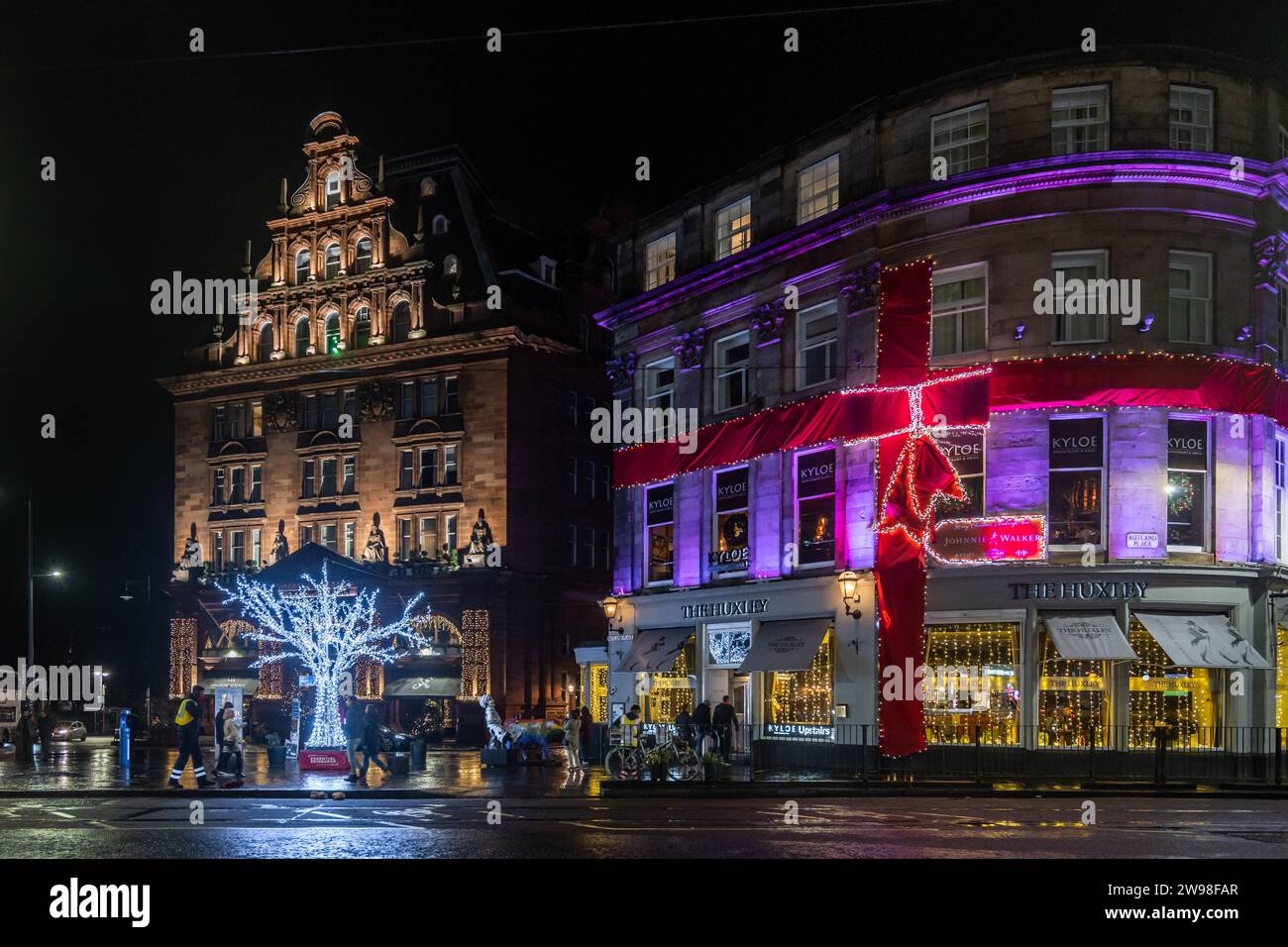 An exterior view of a Johnnie Walker shop at Princess Street in ...