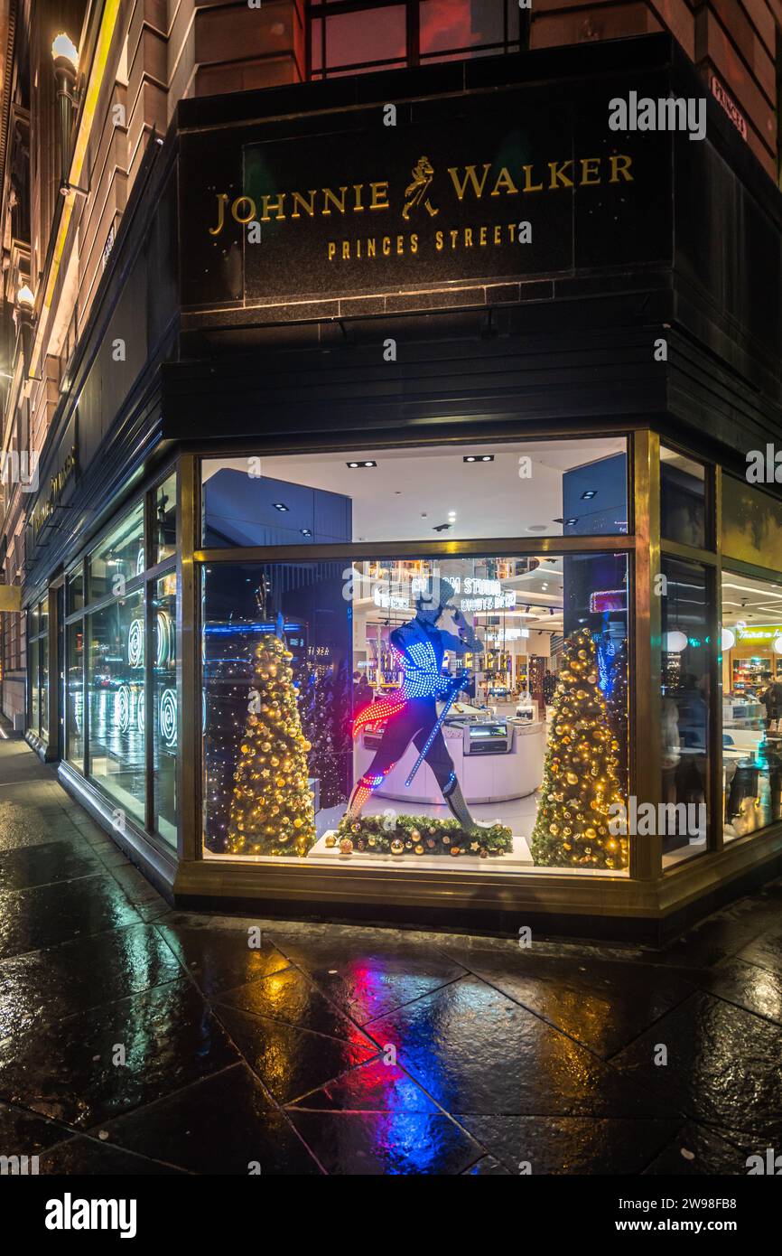 An exterior view of a Johnnie Walker shop at Princess Street in ...