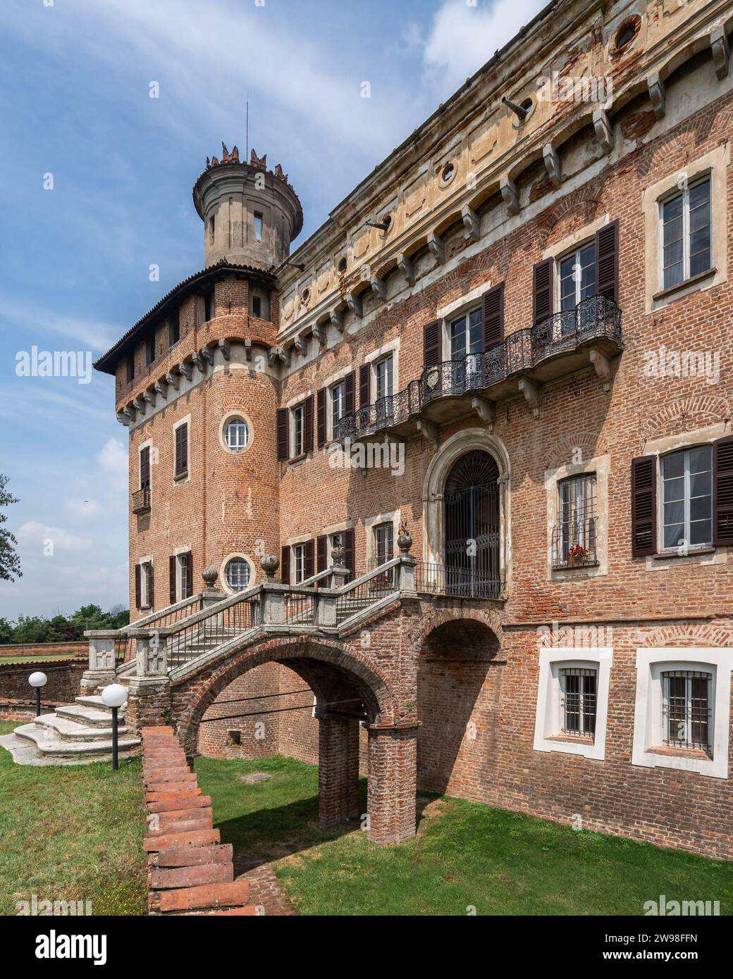Chignolo Po Castle, an iconic structure located in Lombardy, Italy ...