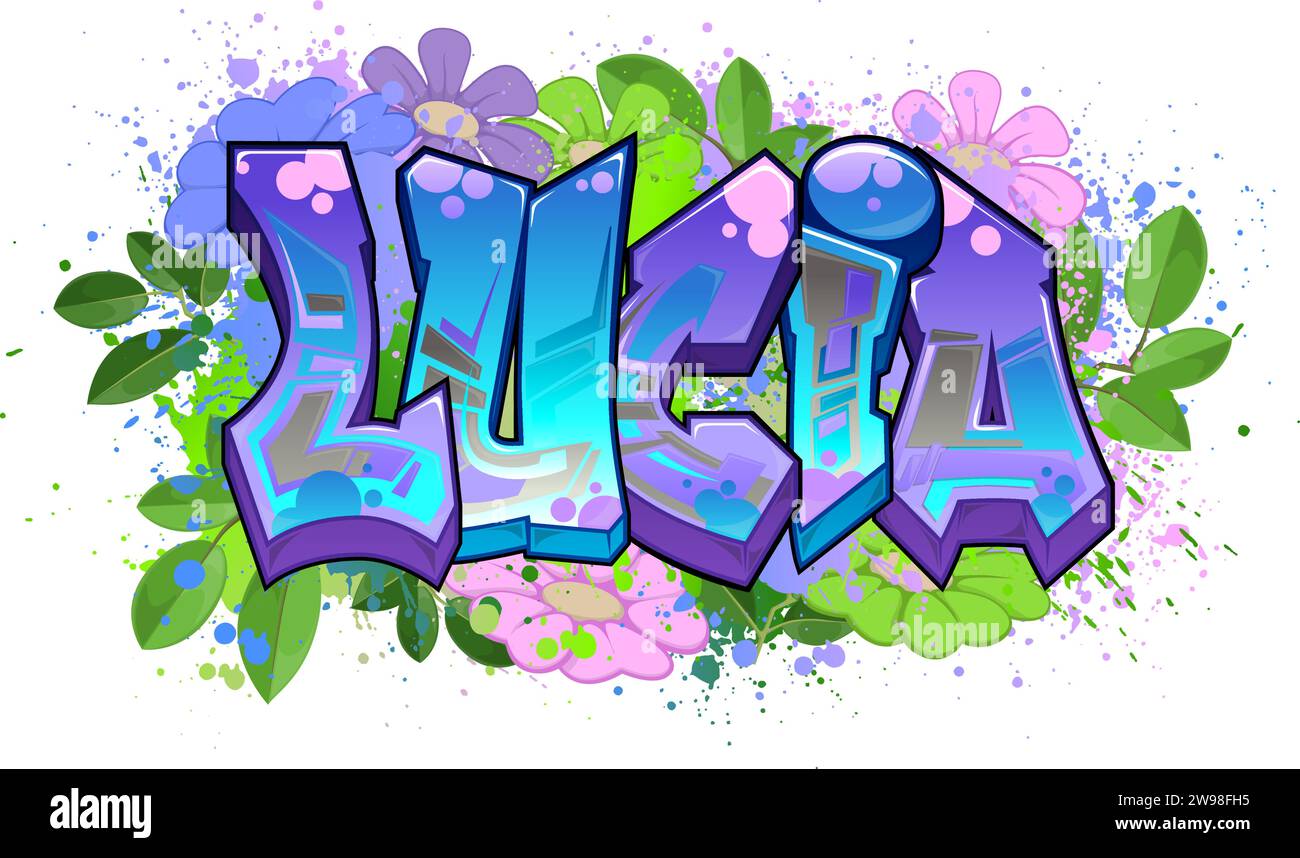 Graffiti letterform Stock Vector Images - Alamy