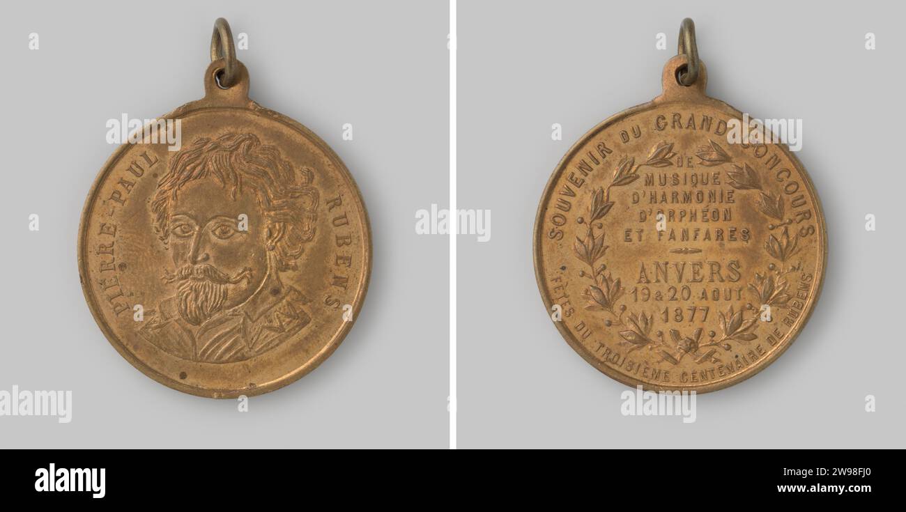 Minner of the music competition in Antwerp at the three hundredth ...