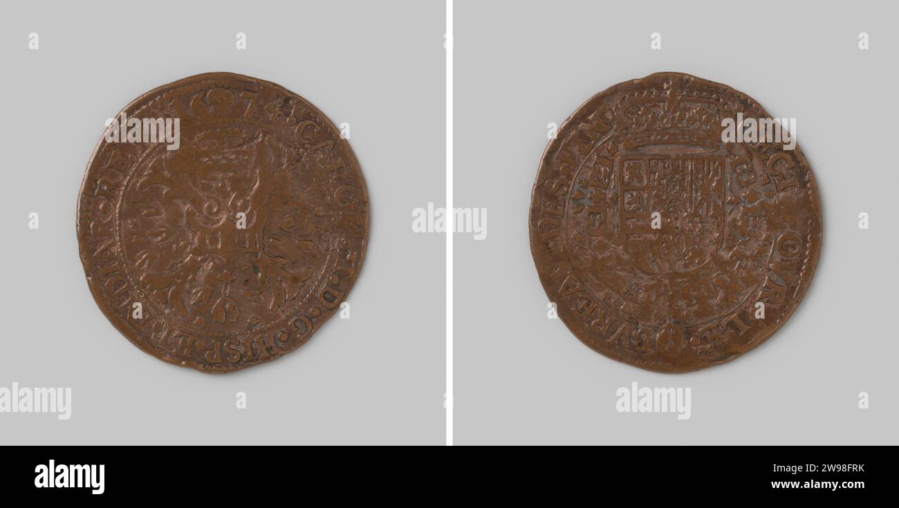 Calculation medal from Brussels for the Finance Agency 1674, 1674 ...
