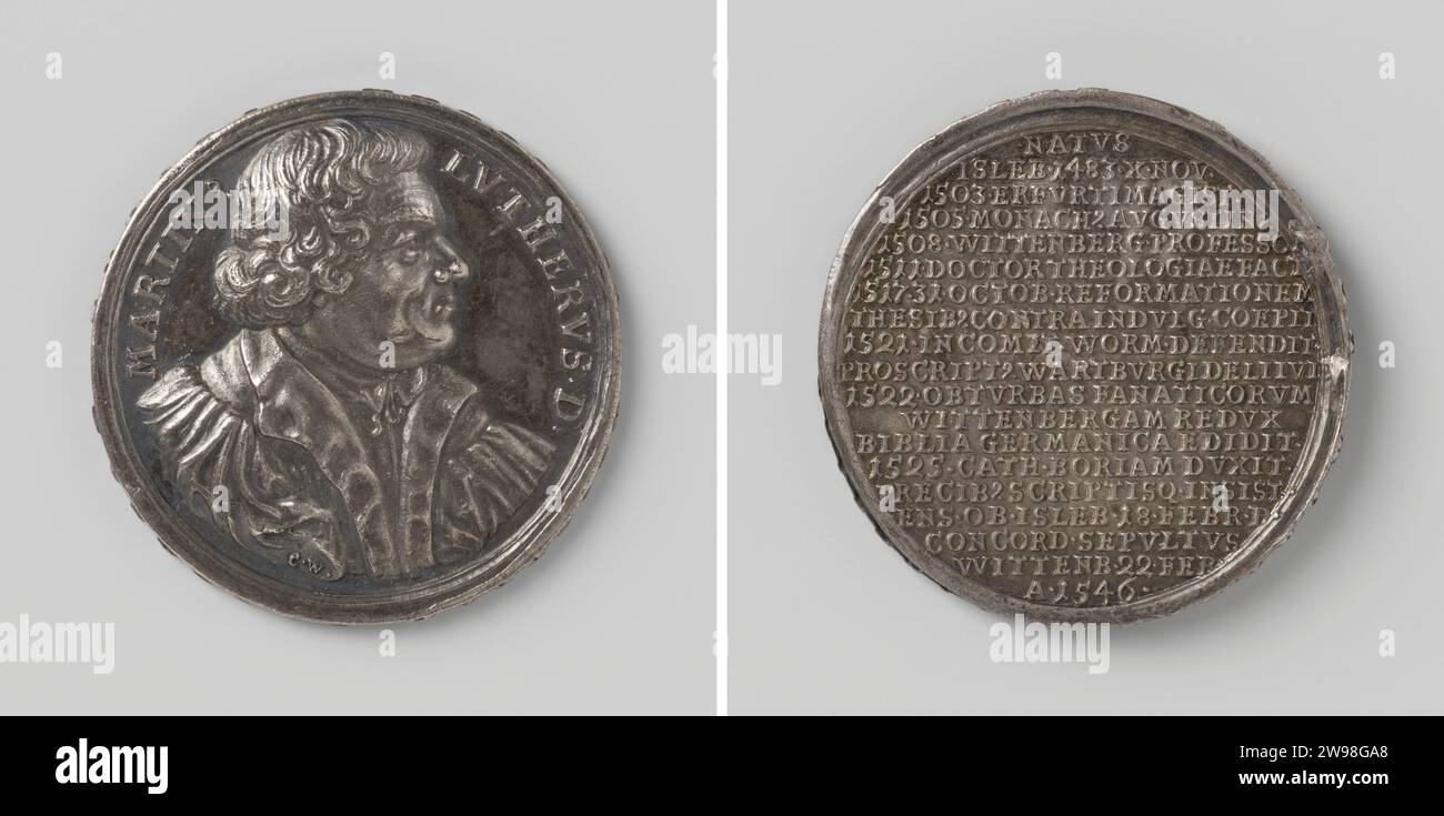 Death of Martin Luther, reformer in Germany, Christian Wermuth, 1700 ...