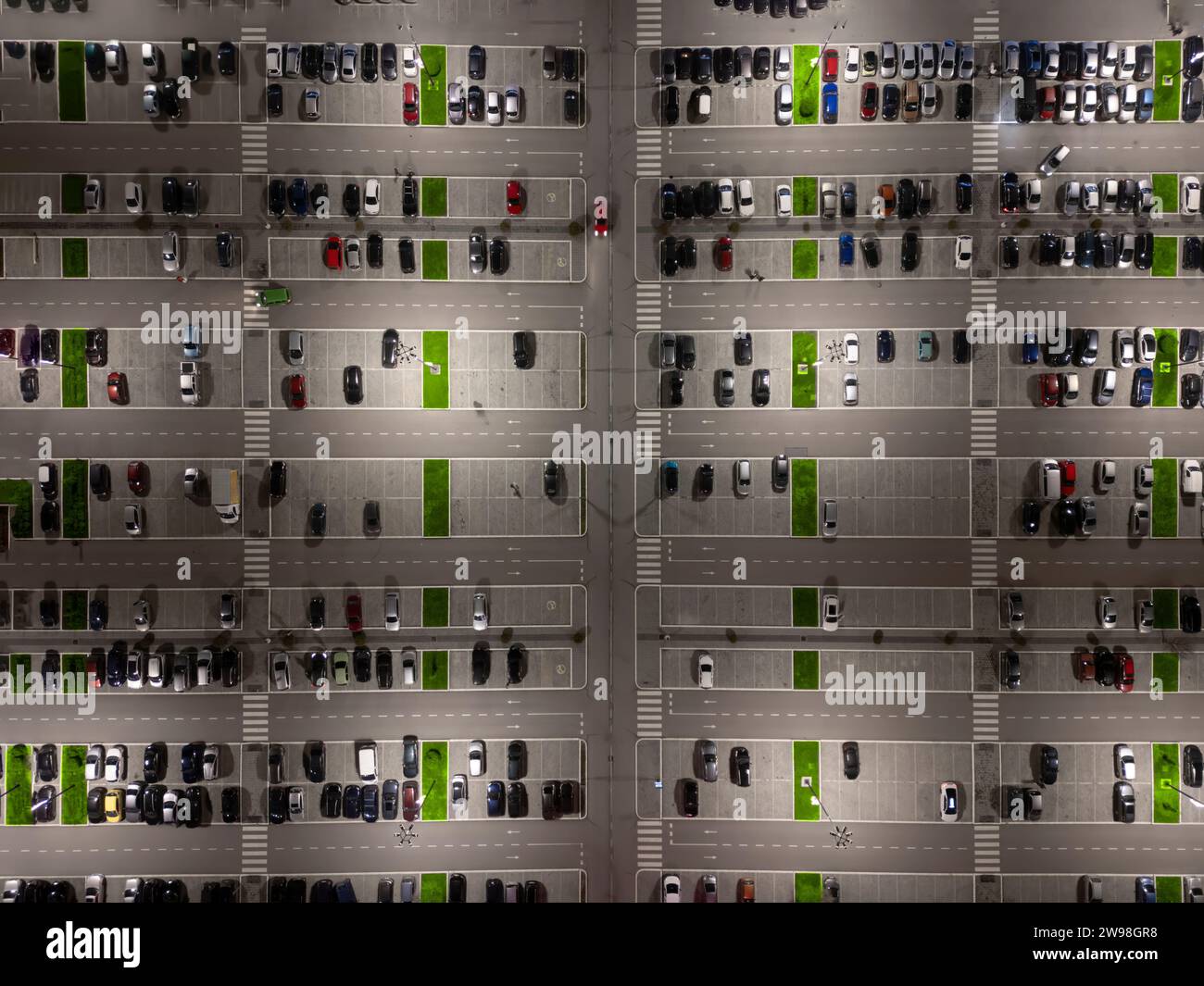 Aerial and abstract background of diverse people represented by a ...