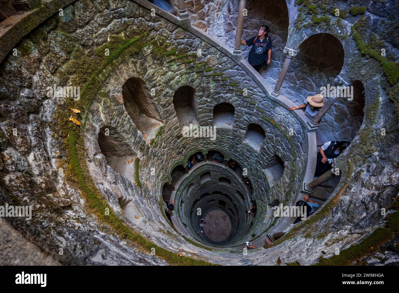 The Initiation Well in Quinta da Regaleira, Sintra, Portugal ...