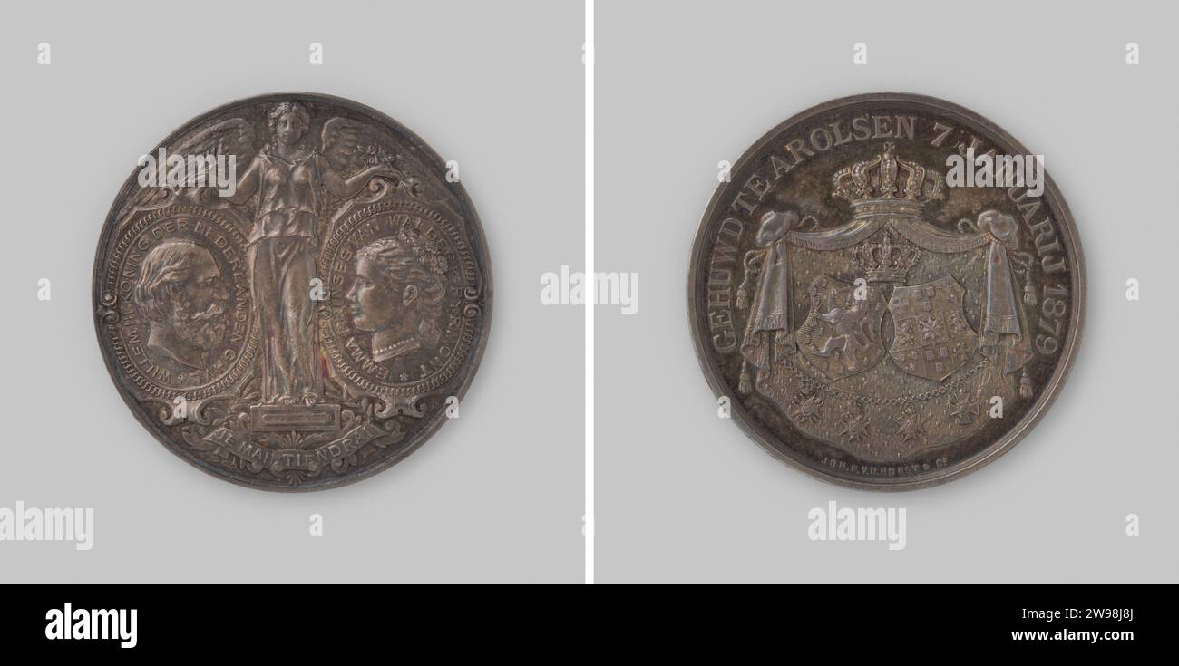 Marriage of William III, King of the Netherlands and Emma, Princess of ...