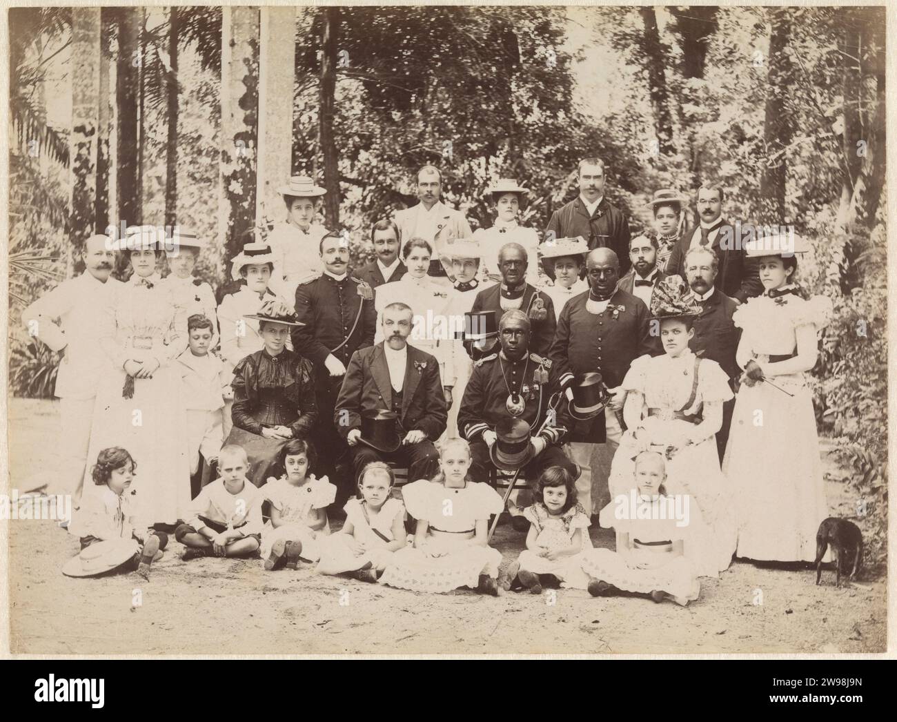 Governor Warmolt Tonckens and Granman Oseisie and their entourage in ...