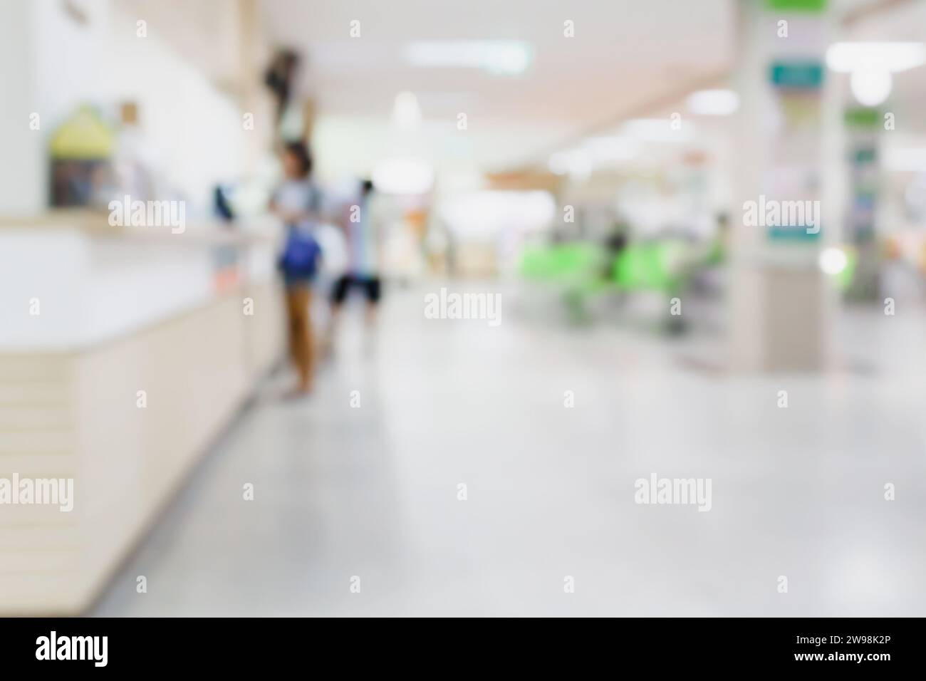 hospital interior blur medical background Stock Photo - Alamy