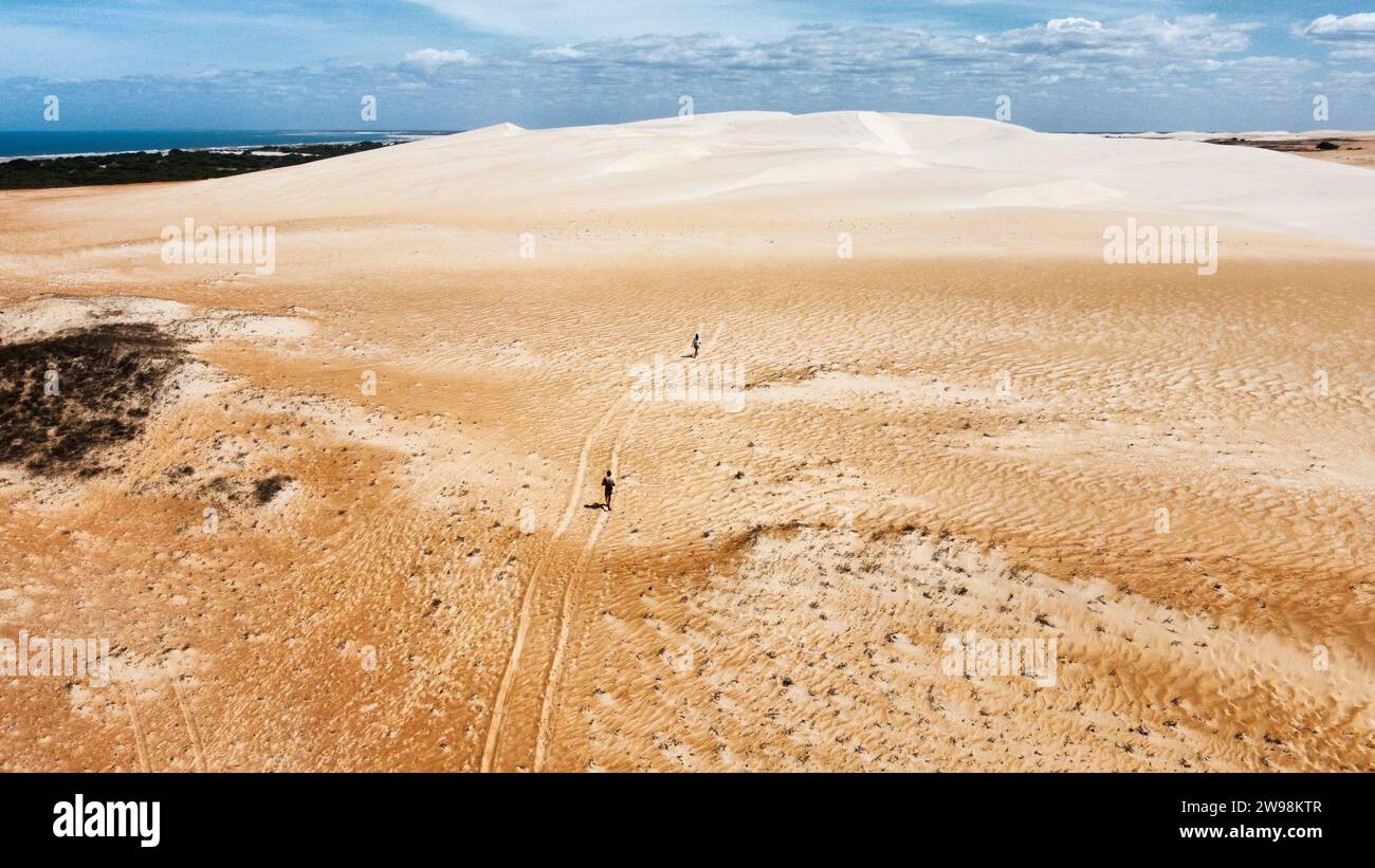 The magnificent dunes of Dunas Do Rosato on the north coast of Brazil ...