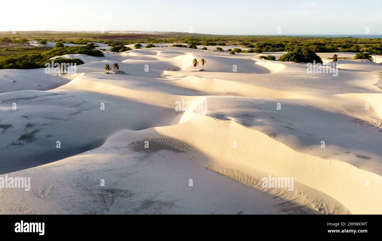 The magnificent dunes of Dunas Do Rosato on the north coast of Brazil ...