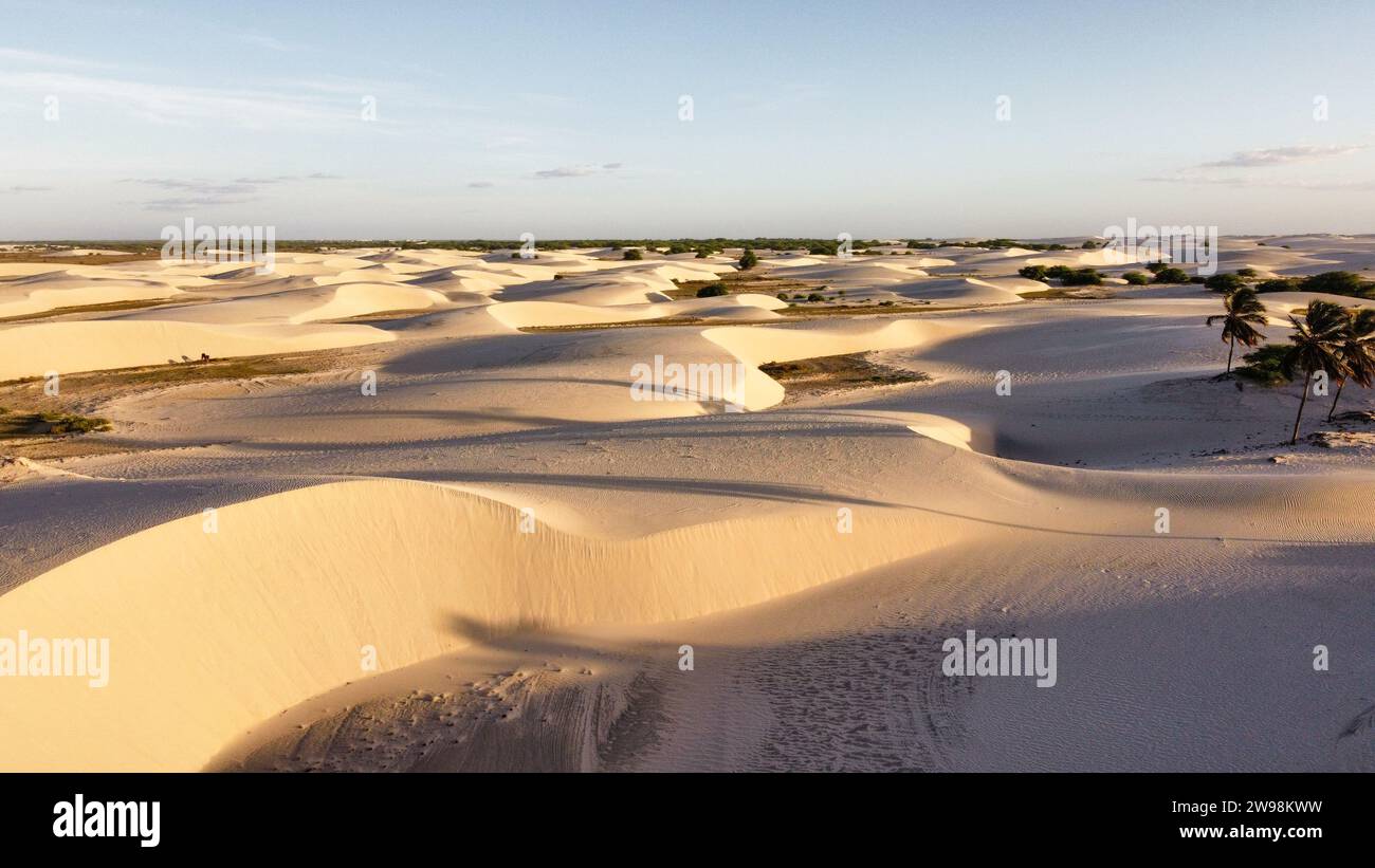 The magnificent dunes of Dunas Do Rosato on the north coast of Brazil ...