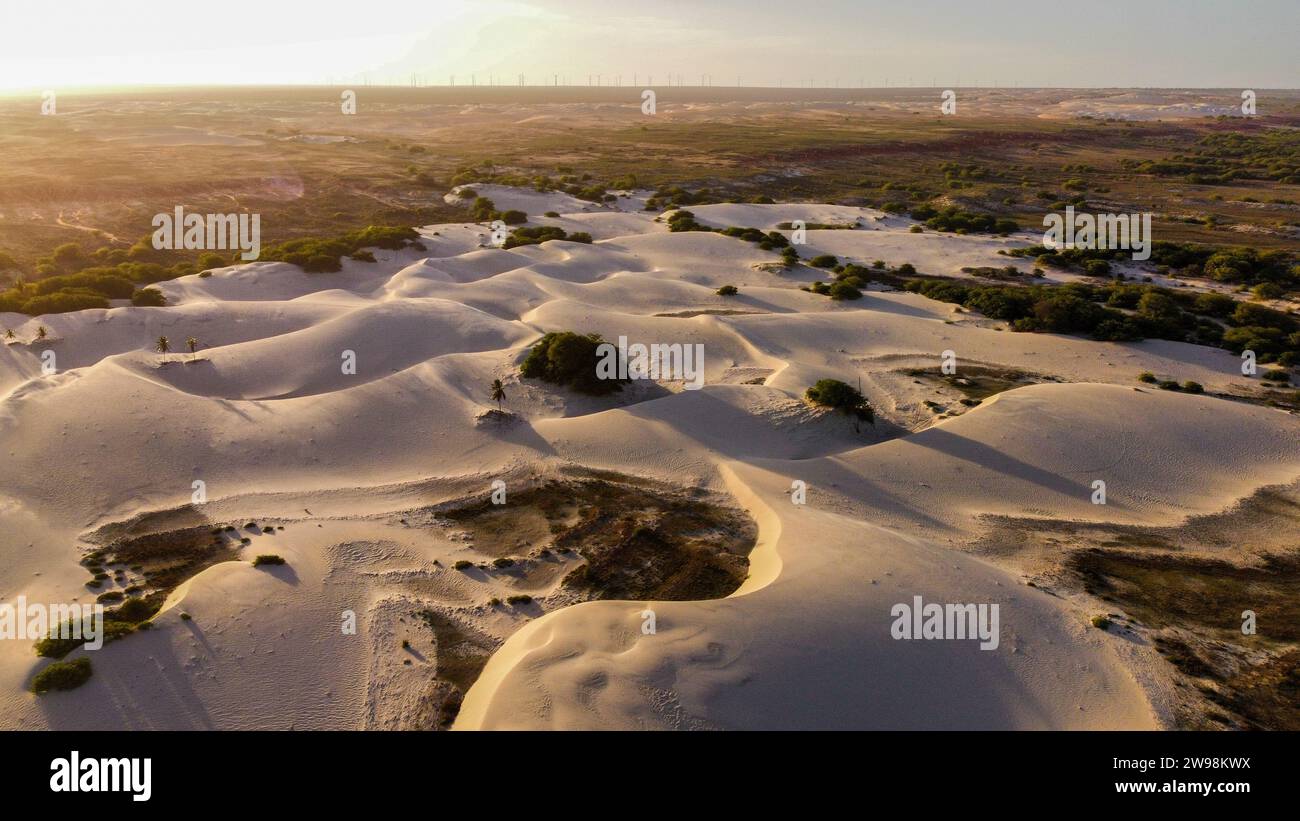 The magnificent dunes of Dunas Do Rosato on the north coast of Brazil ...