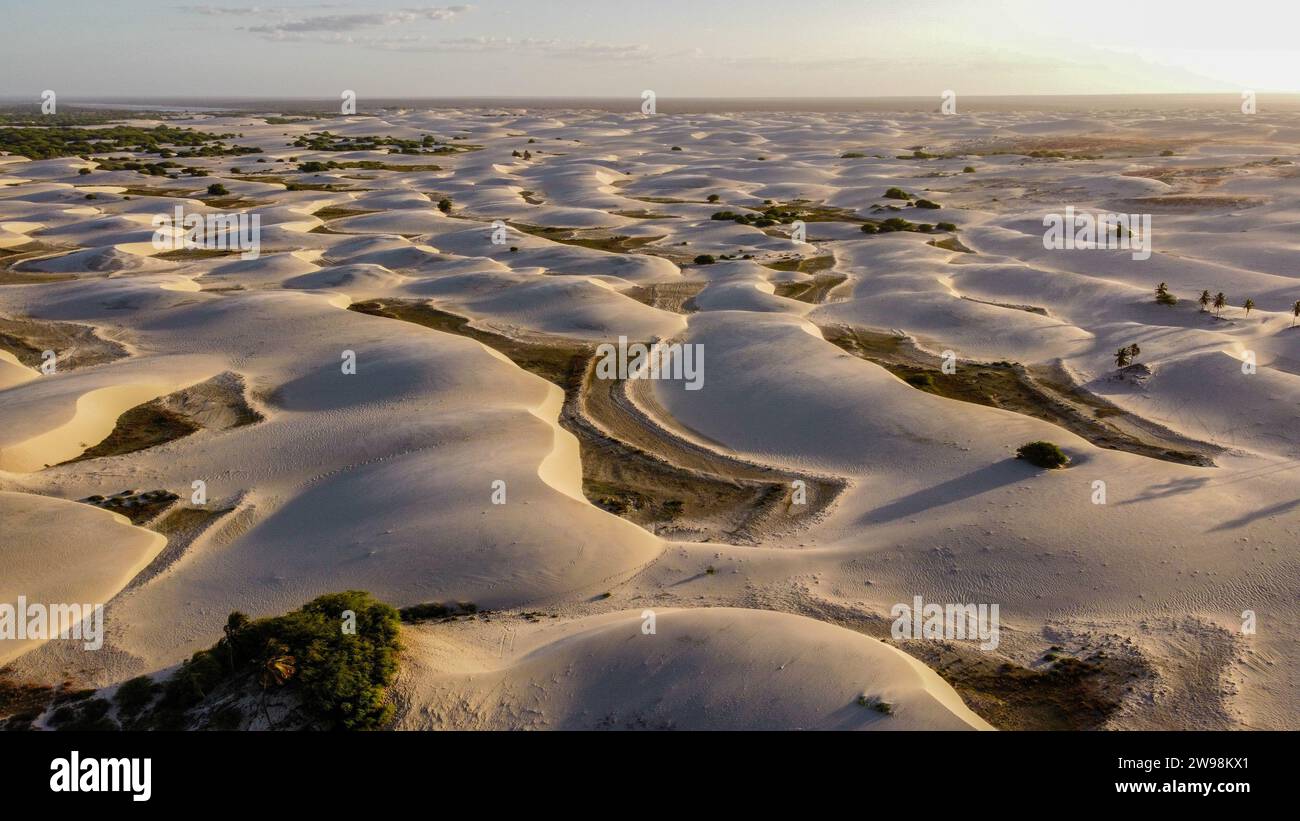 The magnificent dunes of Dunas Do Rosato on the north coast of Brazil ...