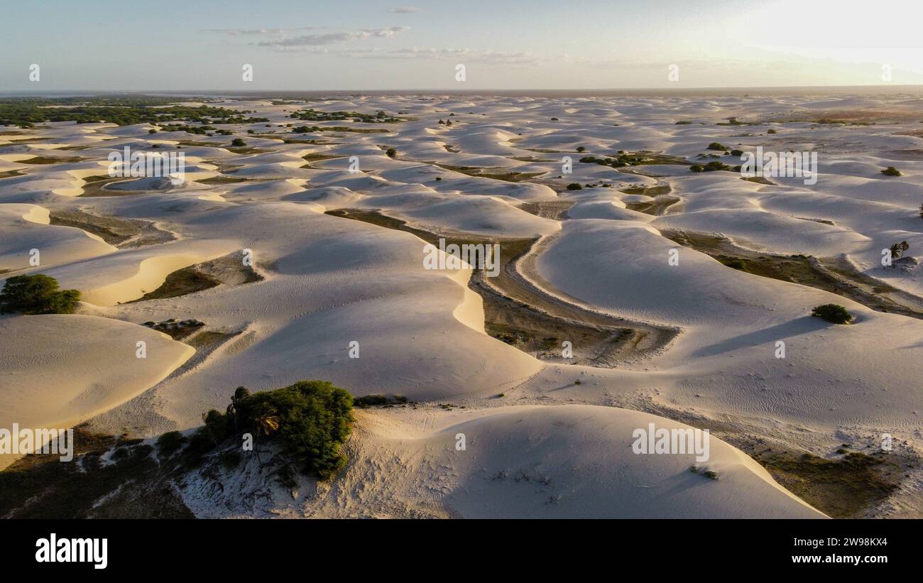 The magnificent dunes of Dunas Do Rosato on the north coast of Brazil ...