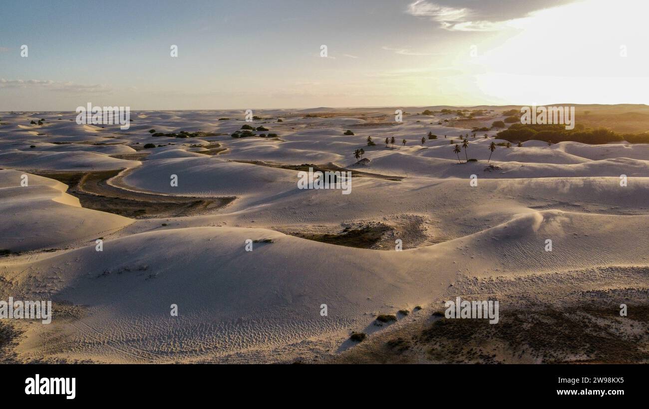 The magnificent dunes of Dunas Do Rosato on the north coast of Brazil ...