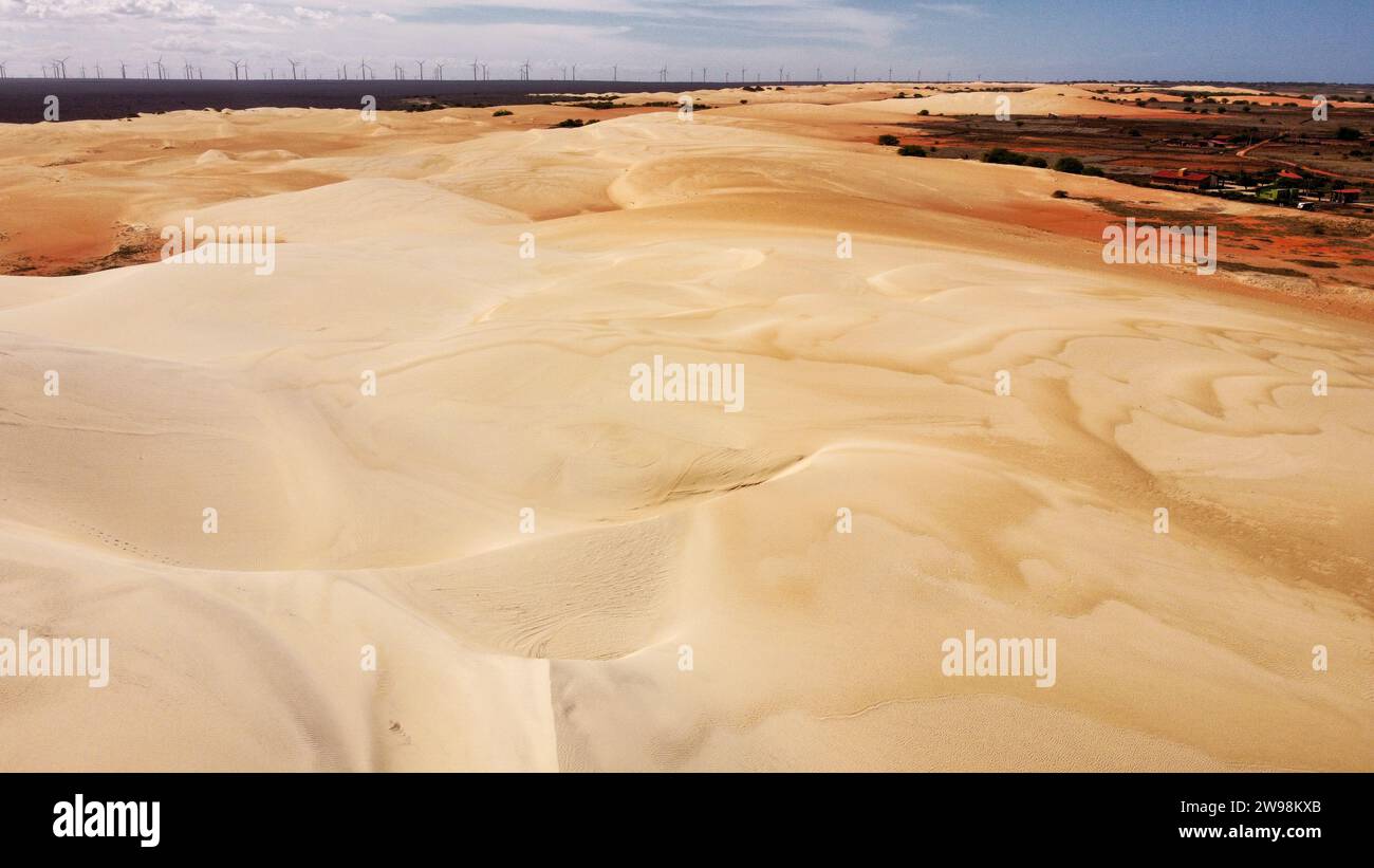 The magnificent dunes of Dunas Do Rosato on the north coast of Brazil ...