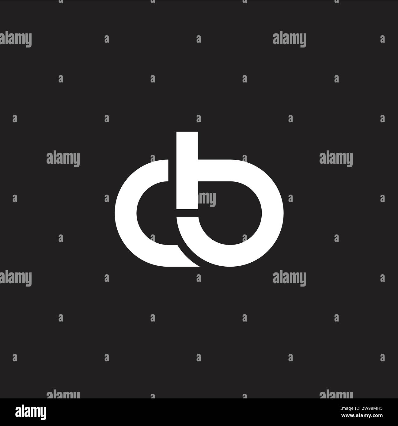 letter cb simple geometric linear logo vector Stock Vector Image & Art ...