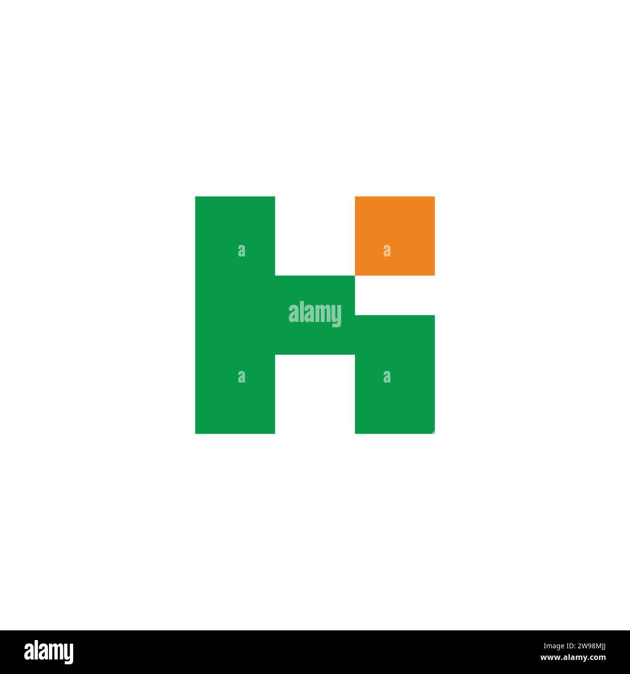 letter hi square geometric colorful logo vector Stock Vector Image ...