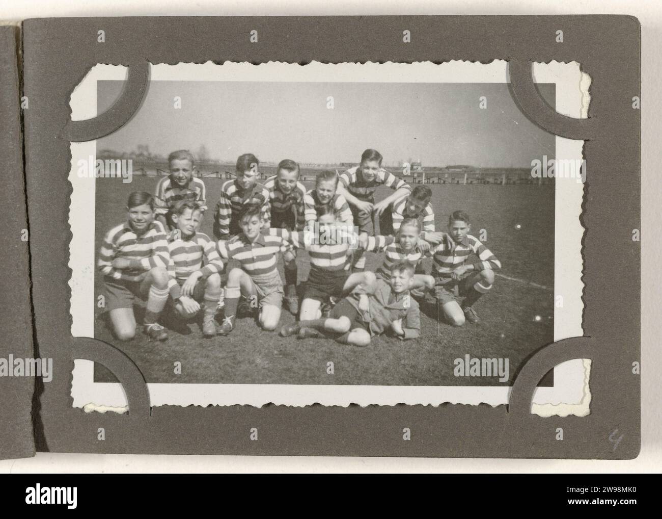 Group photo football team of boys, Anonymous, 1933 - 1944 photograph ...