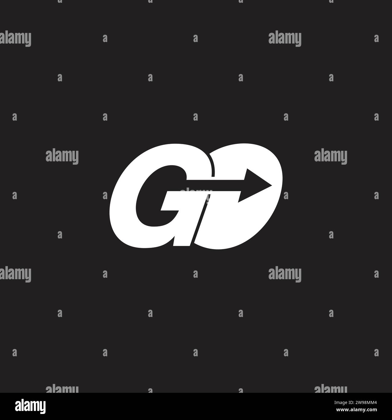 letter gd arrow fast simple geometric logo vector Stock Vector Image ...