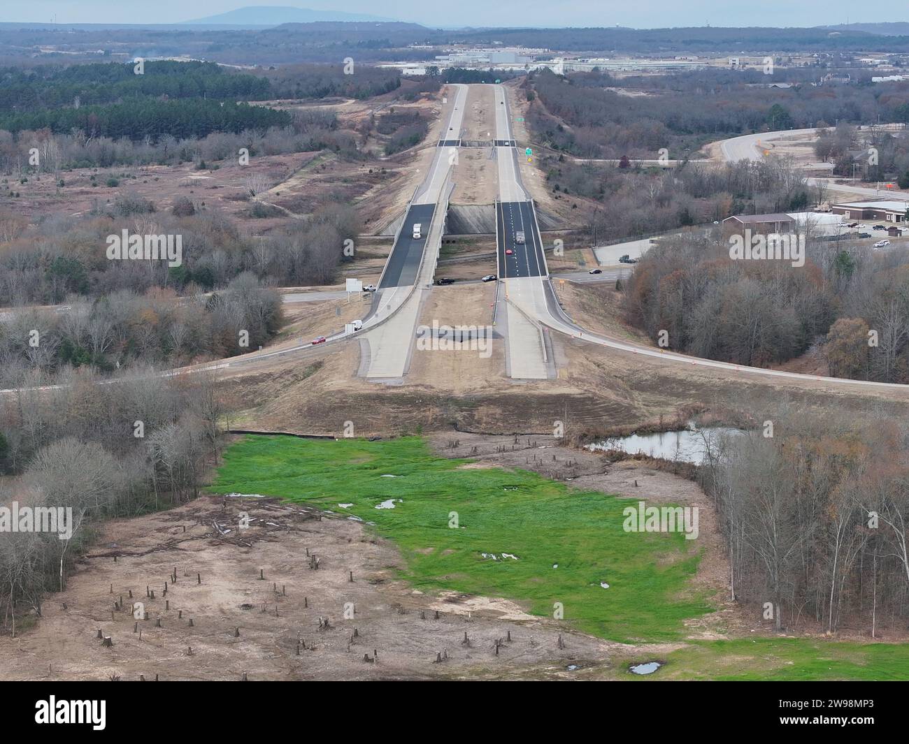 Interstate highway construction hi-res stock photography and images - Alamy