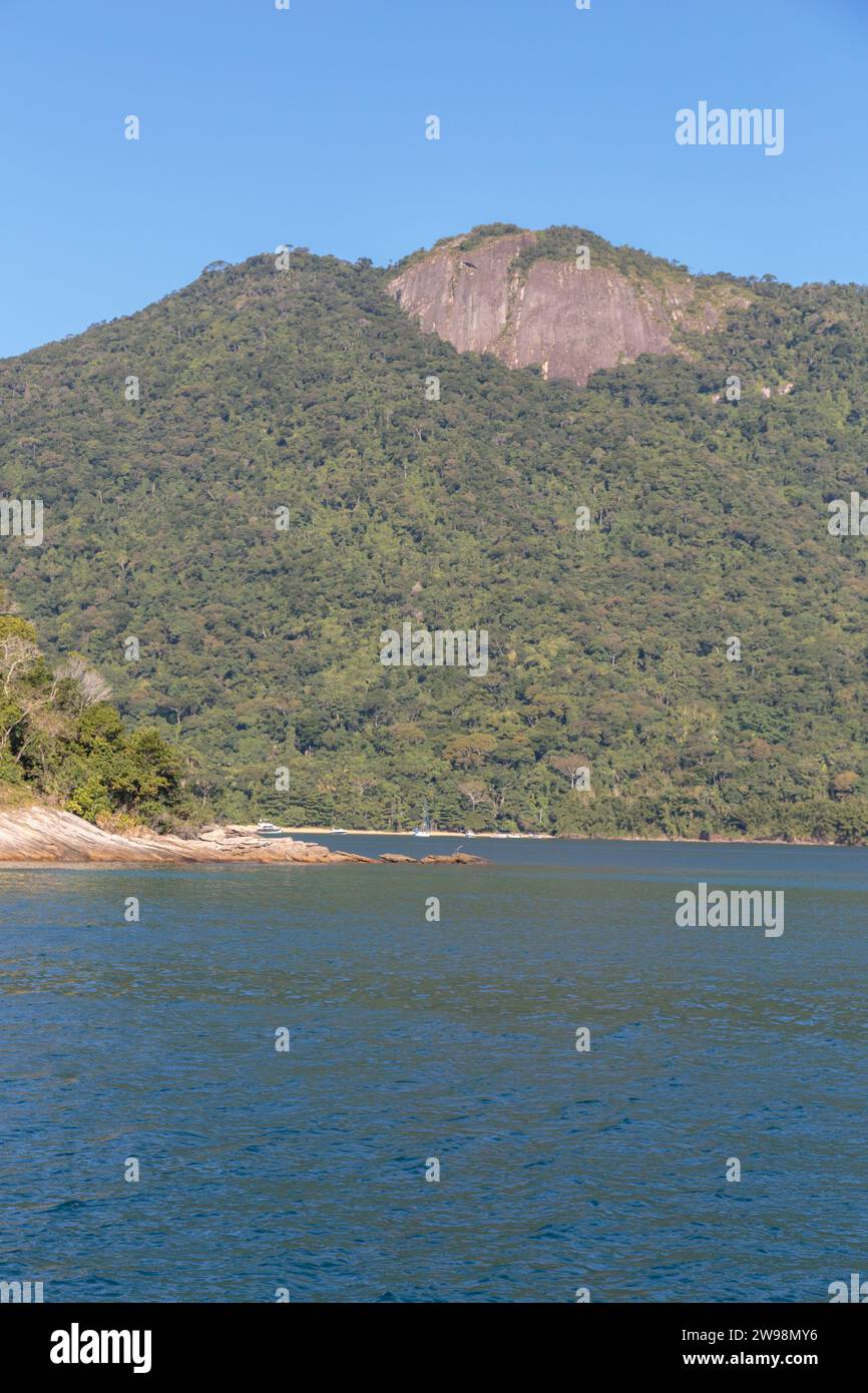 view of the big island of Angra dos Reis in Rio de Janeiro, brazil ...