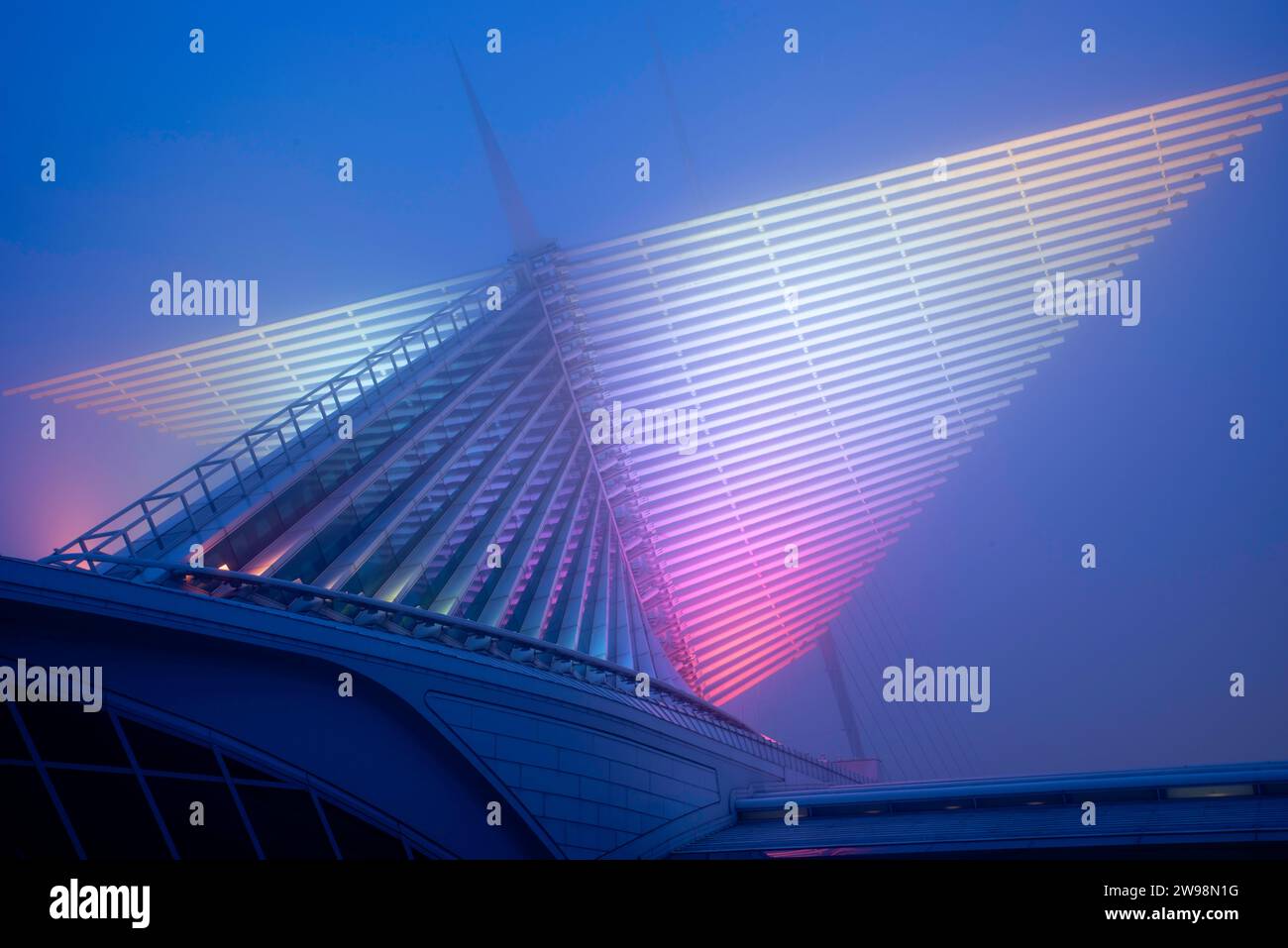 The Burke Brise Soleil of the Quadracci Pavilion of the Milwaukee Art ...