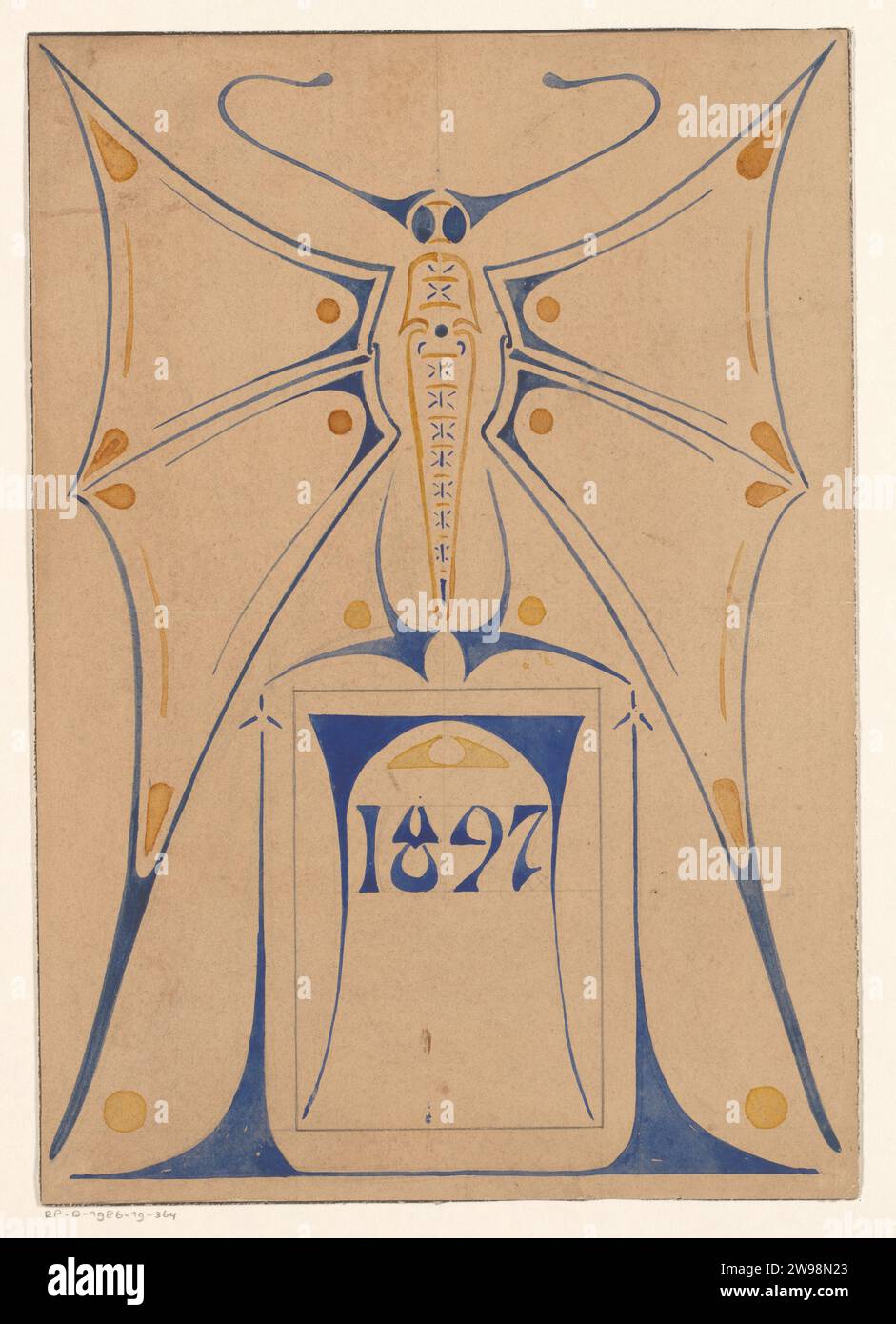Design for a calendar for the year 1897, Reinier Willem Petrus de Vries ...
