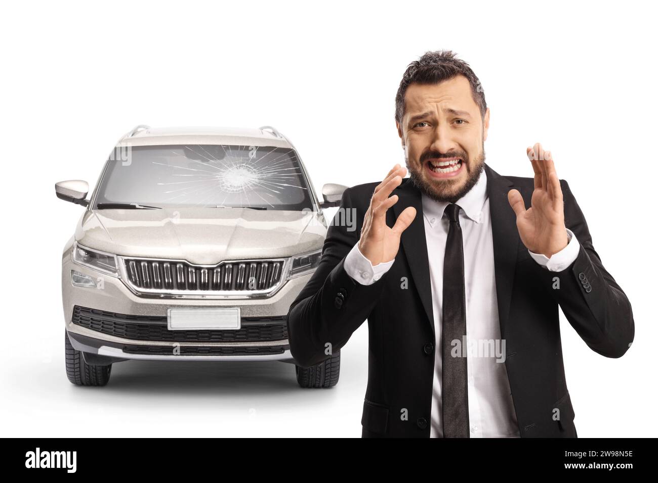 Angry in car hi-res stock photography and images - Alamy